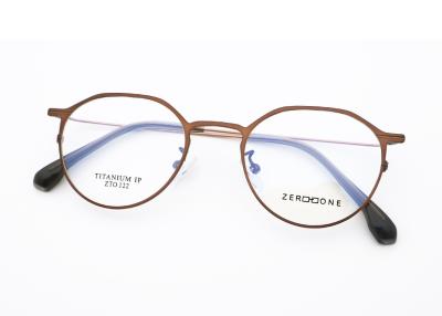 China 48-19-145 Elliptic IP-Plating Beta Titanium Glasses ZTO 122 Unisex for sale