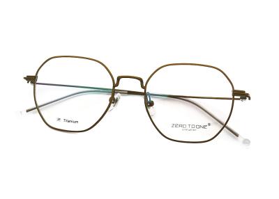 China Lightweight Multicolor Beta Titanium Round Eyeglasses Frame ZTO 9206 for sale