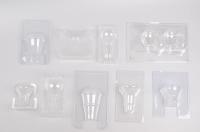 China Customized Size Clear Plastic Retail Boxes Glossy / Embossing Printing for sale