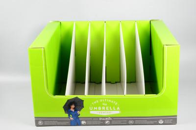China Stand Up Display Carton Box , Retail Use Wax Coated Corrugated Boxes for sale