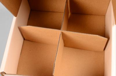 China Four Parts Corrugated Display Boxes Space Saving Various Size ISO Certificate for sale