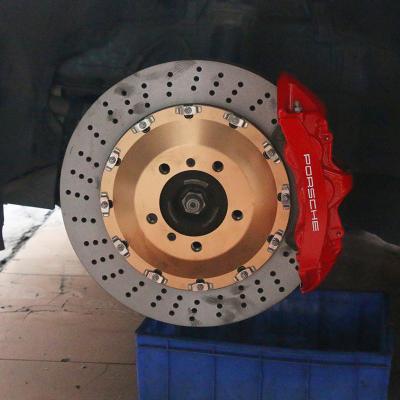 Cina Aggiornamenti delle pinze dei freni per auto Porsche alla pinza rossa GT6 6pot per migliorare la potenza di arresto in vendita