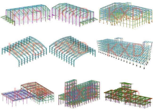Quick installing single layer steel structure frame prefabricated storage hangar 2