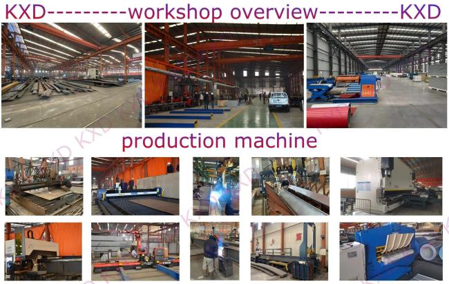 Widely applicated prefabricated light weight steel structure buildings manufacture 2