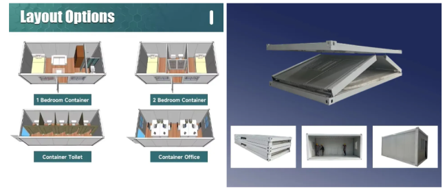Folding container house structural diagram