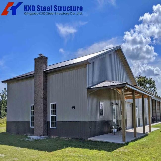 Steel structure warehouse exterior view