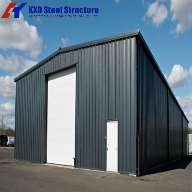 Interior of steel structure workshop