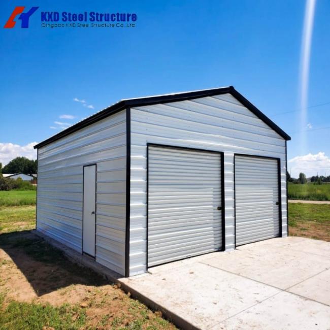 Steel structure warehouse interior view