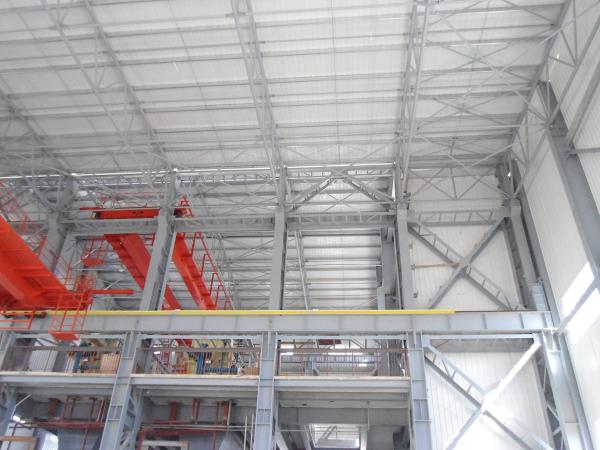 Quality Customized Stable Long Span Steel Construction Structures Industrial Warehouse for sale