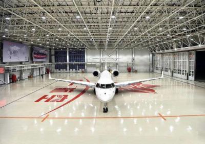 China Prefabricated Helicopter Steel Structure Hangar Portable Modular Aircraft Hangars for sale