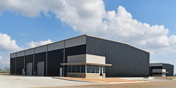 Quality Steel Frame Metal Prefabricated Industrial Buildings With Metal Wall Cladding for sale