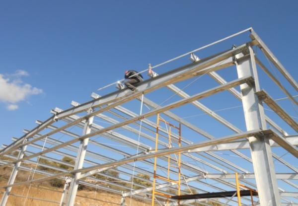 Quality Hot Dipping Galvanized Industrial Steel Building Construction Corrosion Resistant for sale