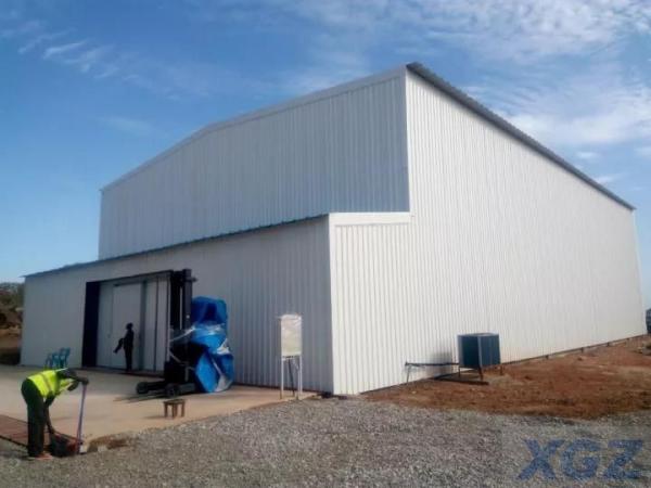 Quality PU Panel Steel Frame Warehouses Cold Room Pre Engineered Metal Building Custom for sale