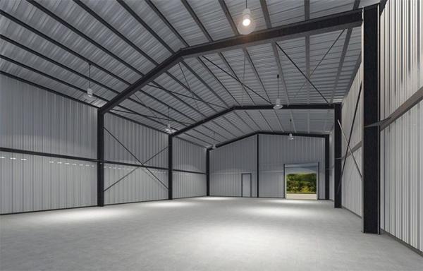 Quality Metal Prefabricated Industrial Shed Warehouse Wide Span Steel Structures for sale