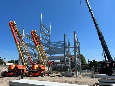 China High Strength Steel Structure Building Prefabricated Industrial Steel Structure Exhibition Hall for sale