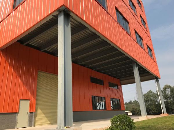 Quality Customized Steel Structure Warehouse Shed H Beam Building Construction With Sandwich Panel Roof for sale
