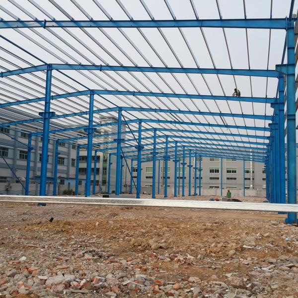 Quality Pre Designed Custom Steel Frame Building Prefab Construction Epoxy Painting for sale