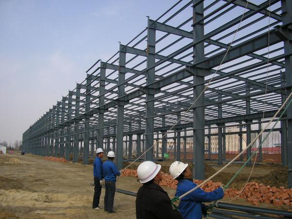 Quality Prefabricated Large Span Steel Structure Construction Metal Workshop Building for sale