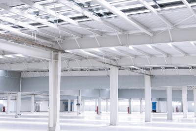 China 200mm Steel Warehouse Buildings With Roof And Wall Cladding for sale