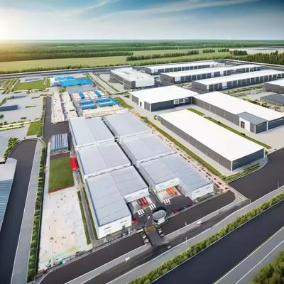 China Modern ontwerp Industrieel staalconstructie Prefab Warehouse Building Optimale efficiëntie Te koop