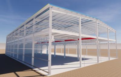 중국 맞춤형 Q355B 사전 설계 모듈형 사전 제조 산업 창고 철강 구조 건물 건설 판매용