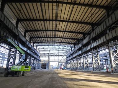 China Commercial designed heavy load support iron structural prefab warehouse plants on sale for sale