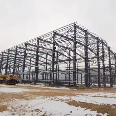 China Fully Customizable Light Steel Structure Frame Prefabricated Big Canopy Warehouse Workshop For Heavy Bending for sale