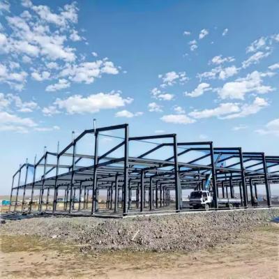 China Customized Prefabricated Steel Structure Metal Building Workshops Plants Pole Barn Kits for Farm Shed Self-Storage Workshop for sale