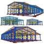 China Metal Prefabricated Steel Shed Steel Structure Workshop Warehouse Building for sale