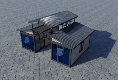Cina Casa prefabbricata espandibile mobile di lusso con parete divisoria in vetro, pannello in PU, resort sulla spiaggia, residenziale in vendita