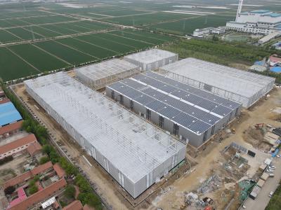 China Pre-engineered Anti Corrosion Steel Structure Frame Industrial Warehouse Workshop With Certification for sale