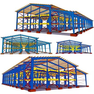 China Metal Building Prefabricated Steel Shed Steel Structure Workshop Warehouse Building for sale