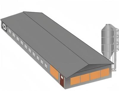 China Prefabricated Steel Structure Chicken Farm House for Poultry Breeding for sale