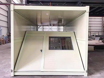 Casa container pieghevole prefabbricata con struttura in acciaio