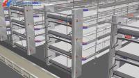China Animal Feeding H Type Automatic Chicken Cage , Hen Battery Cages For Broilers for sale