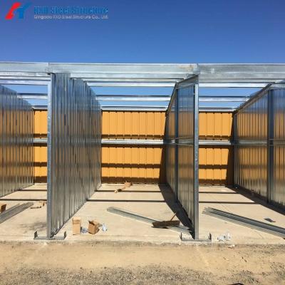 China Painted Prefab House Galvanized Steel Building Modular Workshop for sale