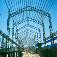 China Large Span Clear Space Hot-Dip Galvanized Steel Building with Customizable Spanwidth Industrial Storage Solution for sale