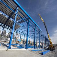 China Large Span Clear Space Hot-Dip Galvanized Steel Building with Customizable Spanwidth Industrial Storage Solution for sale
