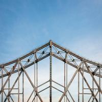 China Large Span Clear Space Hot-Dip Galvanized Steel Building with Customizable Spanwidth Industrial Storage Solution for sale