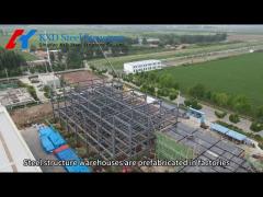 Voorgefabriceerde staalconstructie Huizen Staalstal Werkplaats Metalen schuur Logistiek Fabriek Pakhuis