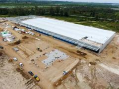 Blue/Red/Grey White Finish Steel Frame Structure Building With Production Finished For Direct Install Support
