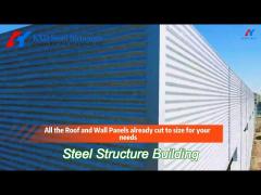 large span steel structure building portal frame prefab light gauge steel construction