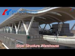 galvanised steel frame prefabricated warehouse