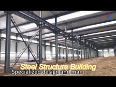 Lightweight Steel Structure Warehouse Shed with Q355 H Section Frame