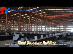 Q355B Steel Structure Industrial Warehouse Hangar with High Strength Bolts