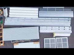 20ft γυάλινο κουρτίνα τοίχος Pre Fab κοντέινερ σπίτια για καταστήματα Showroom