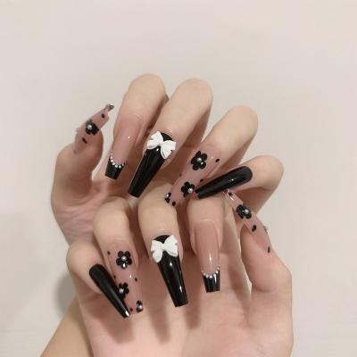 Cina French Nail Art Finished Removable False Design Wear Nails in vendita
