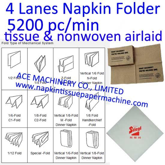 automatic paper napkin making machine