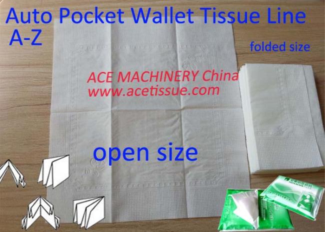 automatic wallet tissue making machine