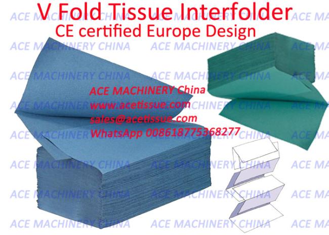 Facial Tissue V Type Folding Machine